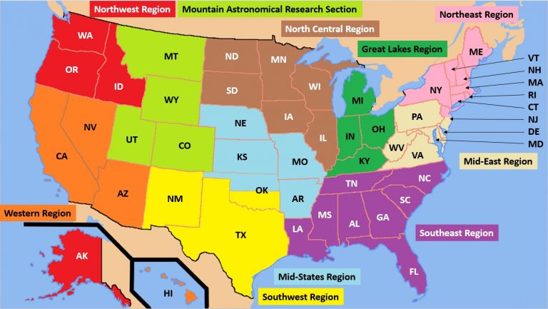 Regions - Astronomical League